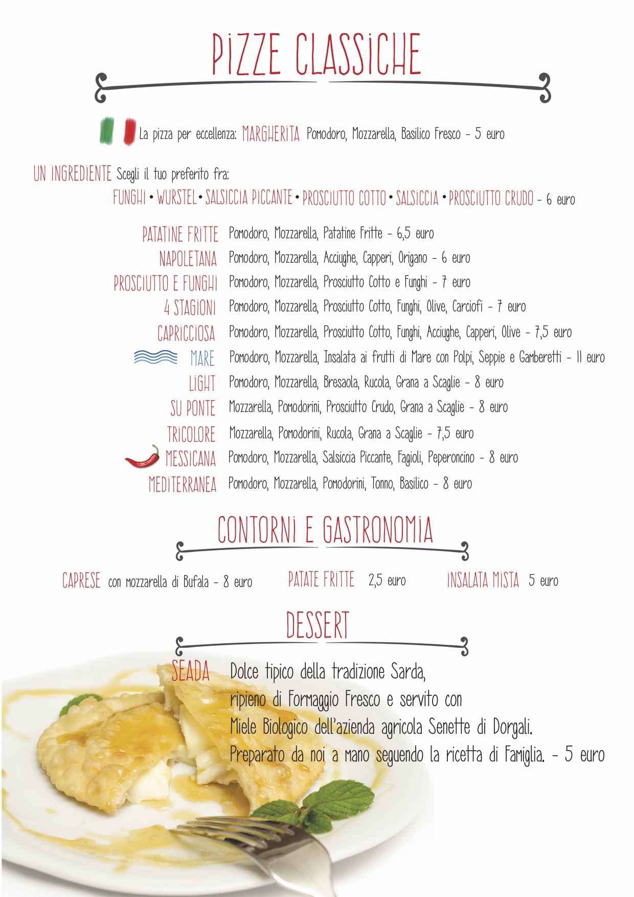Menu | Wikipizza